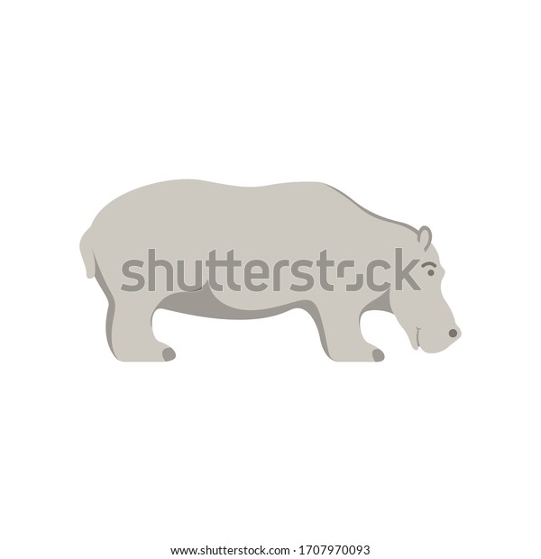 Hipo Cartoon Vector Illustration Flat Style Stock Vector (Royalty Free ...
