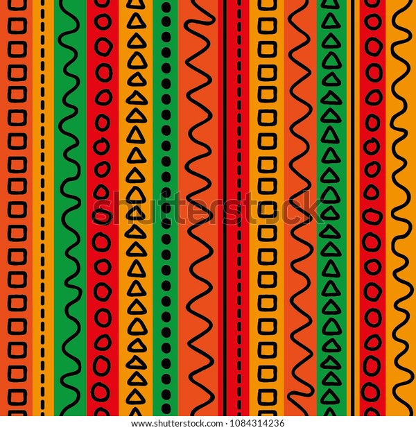 Hippie Textil Texture Creative Hand Draw Stock Vector (Royalty Free ...