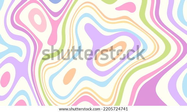 Hippie Trippy Retro Background Psychedelic 60s Stock Vector (Royalty ...