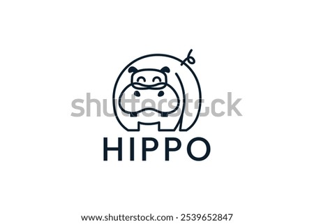 Hippo Clipart Black And White | Free download on ClipArtMag