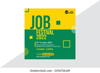 Hiring Job Template Design Fully Editable Stock Vector (Royalty Free ...