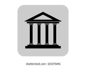 Historical Building Icon Stock Vector (Royalty Free) 221575696 ...