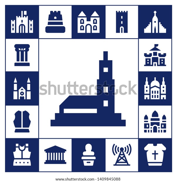 Historical Icon Set 17 Filled Historical Stock Vector (Royalty Free ...