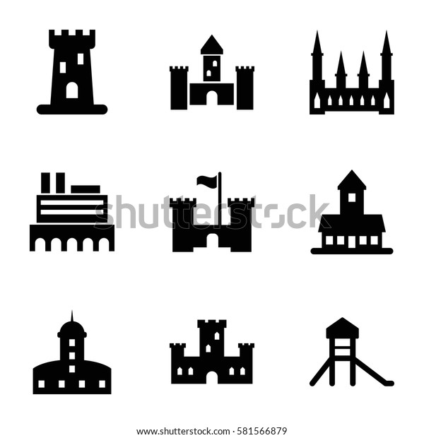 Historical Icons Set Set 9 Historical Stock Vector (Royalty Free) 581566879