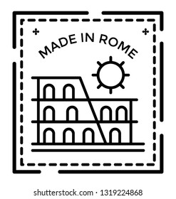 Historical Logo Rome Stamp Stock Vector (Royalty Free) 1318909679
