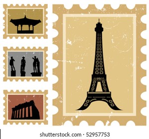 Historical Stamps Stock Vector (Royalty Free) 52957753 | Shutterstock