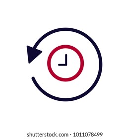 History Arrow Icon Stock Vector (Royalty Free) 1011078499