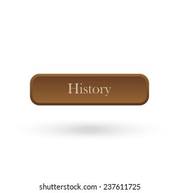History Brown Vector Button Site Stock Vector (Royalty Free) 237611725 ...