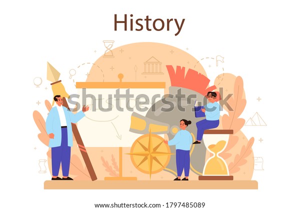 History Concept History School Subject Idea 库存矢量图（免版税）1797485089 ...