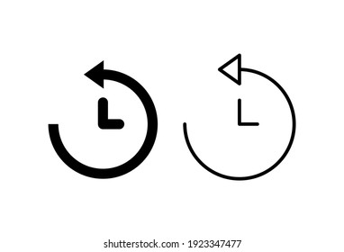 History Icon Set Recent Event History Stock Vector (Royalty Free ...