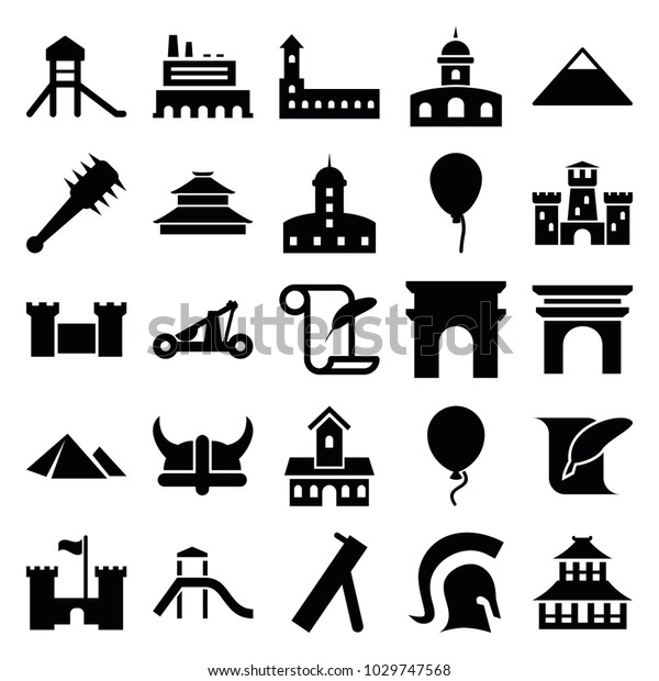 History Icons Set 25 Editable Filled 스톡 벡터(로열티 프리) 1029747568