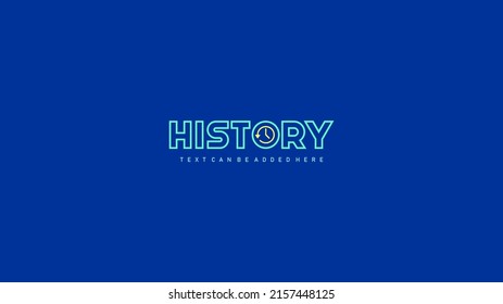History Logo Vector Font Style Stock Vector (Royalty Free) 2157448125 ...