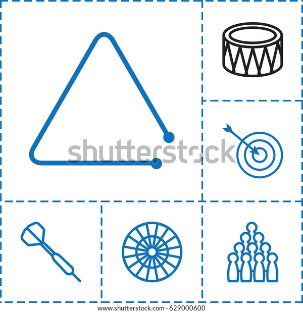 Hit Icon Set 6 Hit Outline Stock Vector (Royalty Free) 629000600 ...