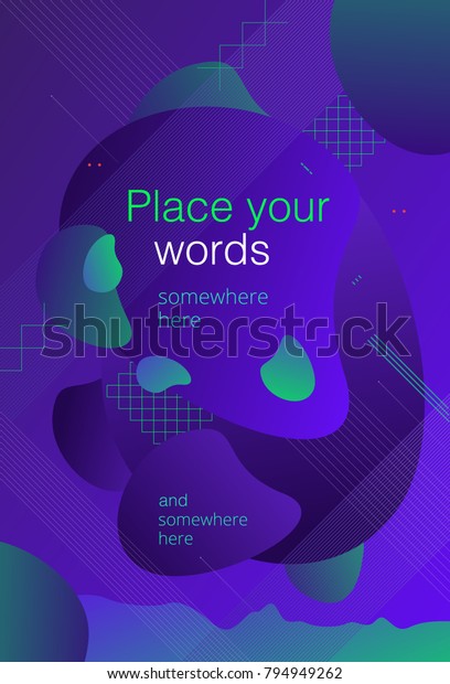 Hitech Poster Template Digital Abstract Background Stock Vector ...