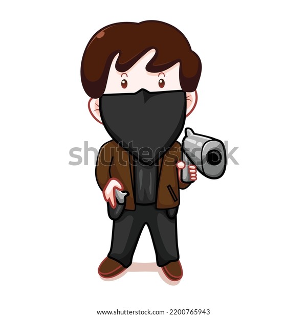 Hitman Character Gray Coat Stock Vector (Royalty Free) 2200765943 ...