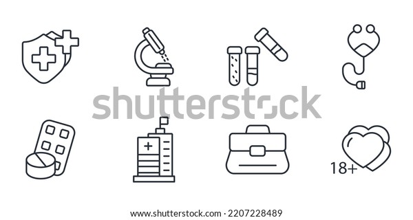 Hiv Aids Icons Set Hiv Aids Stock Vector (Royalty Free) 2207228489 ...