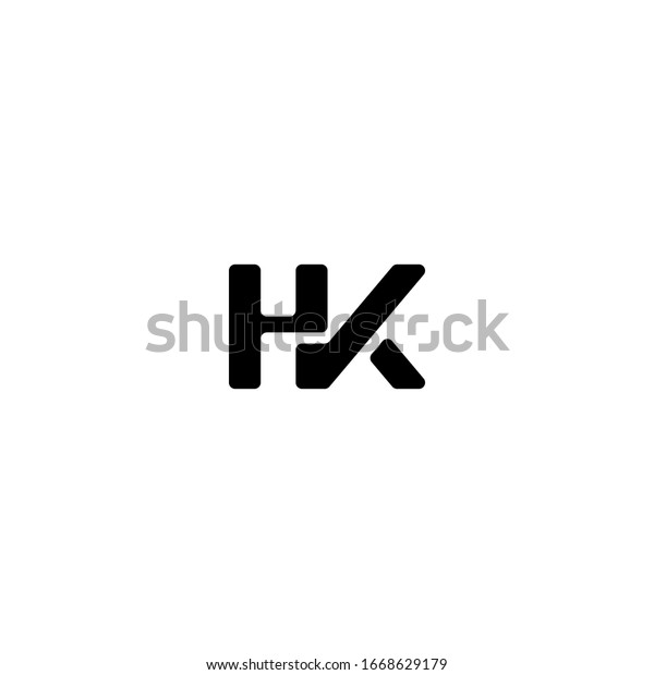 Hk H K Logo Design Vector Stock Vector (Royalty Free) 1668629179 ...