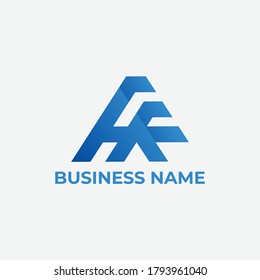 Hk Latter Logo Blue Vector Design Stock Vector (Royalty Free ...