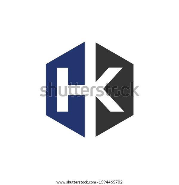 Hk Logo Design Company Stock Vector (Royalty Free) 1594465702 ...