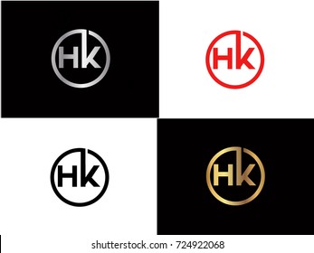 Hk Text Gold Black Silver Modern Stock Vector (Royalty Free) 724922068 ...