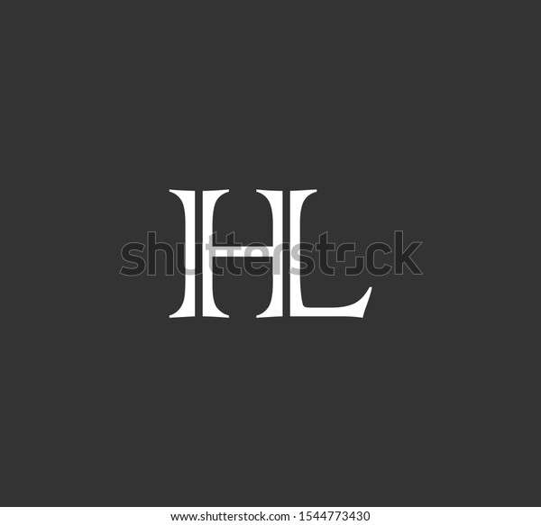 Hl Lh Font Designs Logo Icons Stock Vector (Royalty Free) 1544773430 ...