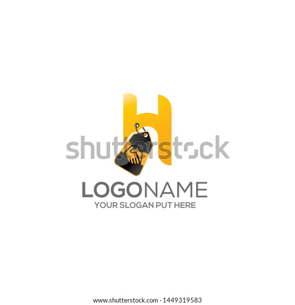 Hletter Deal Logoidentity Design Use Any Stock Vector (Royalty Free ...