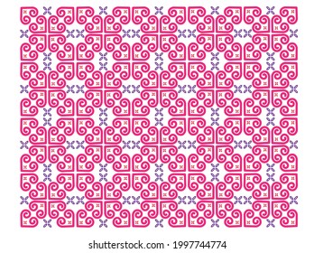 Hmong Pattern Hmong Tribal Fabric Pattern Stock Vector (Royalty Free ...