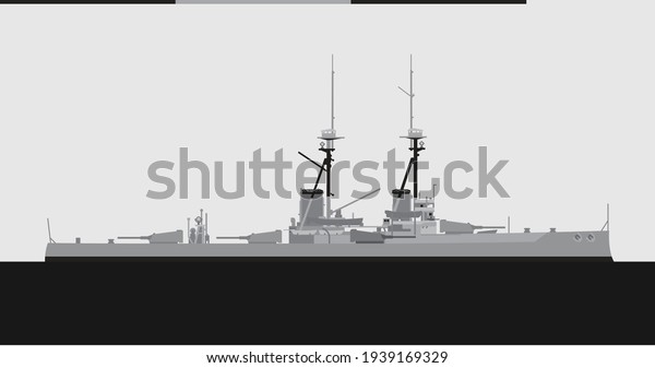 Hms St Vincent 1909 Royal Navy Stock Vector (Royalty Free) 1939169329 ...