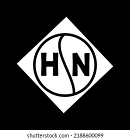Hn Creative Circle Letter Logo Concept Stock Vector (Royalty Free ...