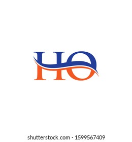 Ho Letter Type Logo Design Vector Stock Vector (Royalty Free ...