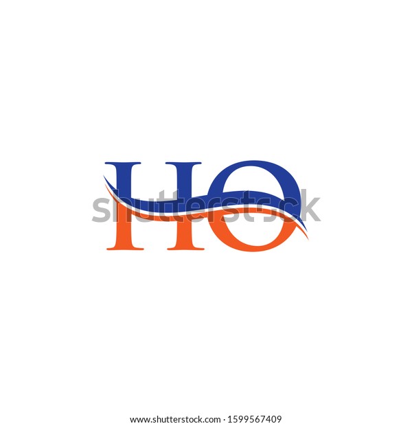 Ho Letter Type Logo Design Vector Stock Vector (Royalty Free ...
