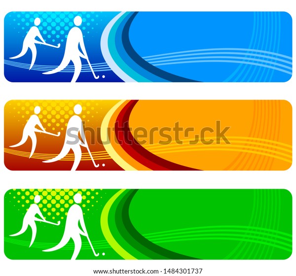 Hockey Banner Background Vector Illustration Stock Vector (Royalty Free ...