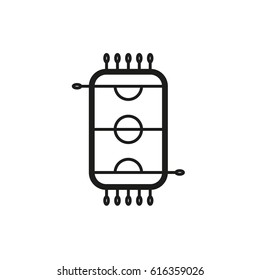 Hockey Table Icon Line Stock Vector (Royalty Free) 616359026 | Shutterstock