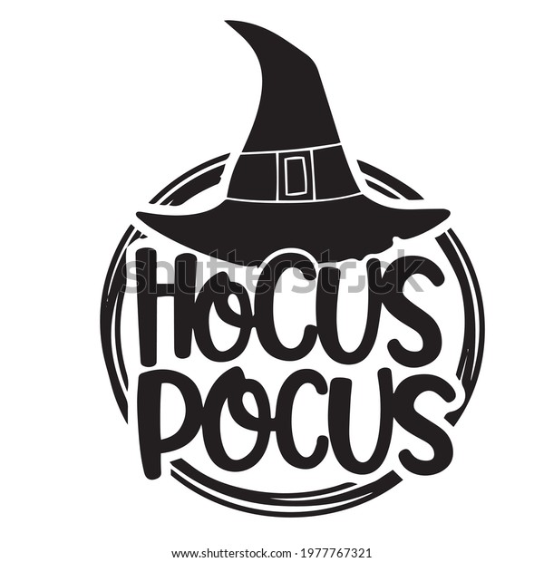 Hocus Pocus Logo Inspirational Positive Quotes : image vectorielle de ...