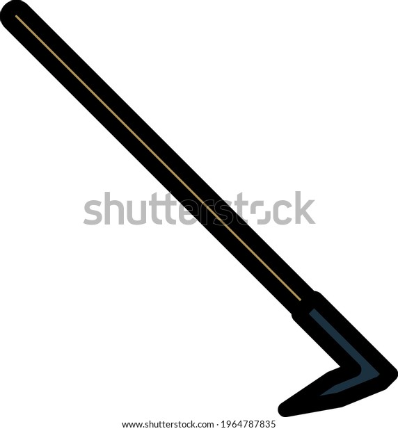Hoe Icon Editable Bold Outline Color Stock Vector (Royalty Free ...