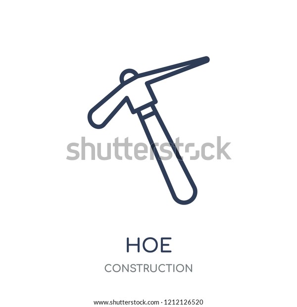 Hoe Icon Hoe Linear Symbol Design Stock Vector (Royalty Free ...