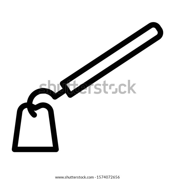 Hoe Icon Outline Vector Design Stock Vector (Royalty Free) 1574072656 ...