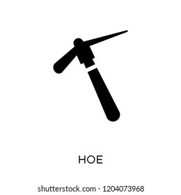 Hoe Icon Hoe Symbol Design Construction Stock Vector (Royalty Free ...