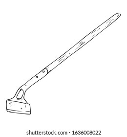 Hoe Icon Vector Illustration Garden Hoe: เวกเตอร์สต็อก (ปลอดค่า ...