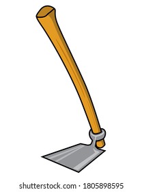 Hoe Vector Illustrationisolated On White Backgroundtop Stock Vector ...