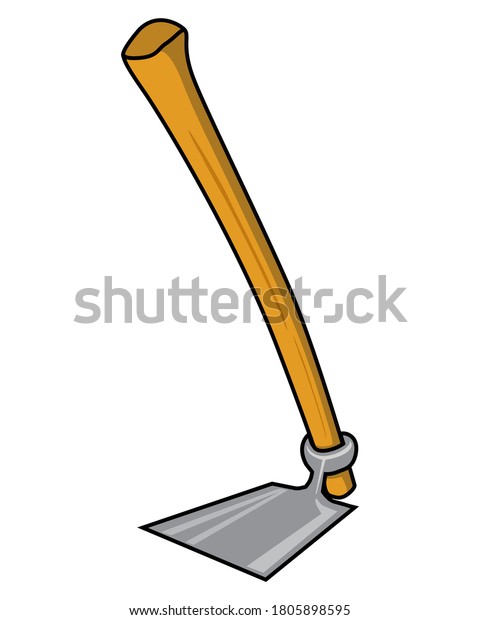 Hoe Vector Illustrationisolated On White Backgroundtop Stock Vector ...