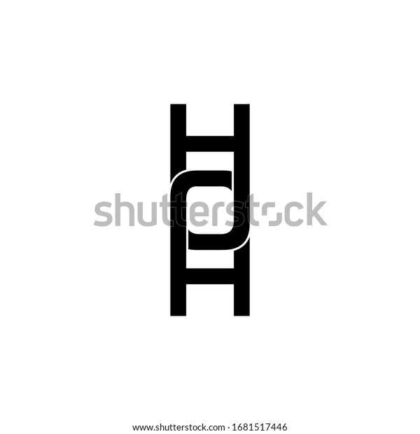 Hoh Original Monogram Logo Design Stock Vector (Royalty Free) 1681517446