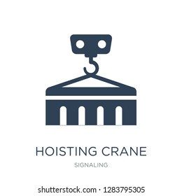 Hoisting Crane Icon Vector On White Stock Vector (Royalty Free) 1283795305