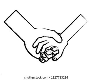 Holding Hands Design Stock Vector (Royalty Free) 1127713214