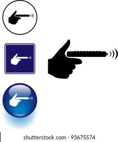 Holding Remote Control Symbol: vetor stock (livre de direitos) 6382105 ...