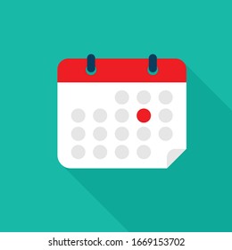 Holiday Calendar Vector Calendar Icon Stock Vector (Royalty Free ...