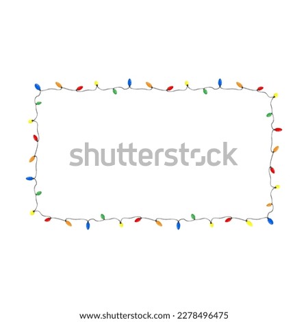 Christmas Light Frame | Free download on ClipArtMag