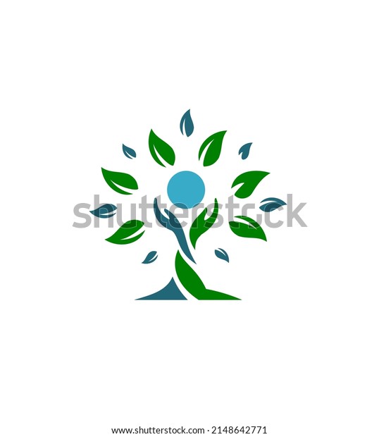 Holistic Health Logo Design Vector Image: เวกเตอร์สต็อก (ปลอดค่า ...