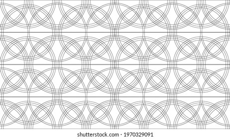 Hollow Black Circle Line Pattern Stock Vector (Royalty Free) 1970329091 ...