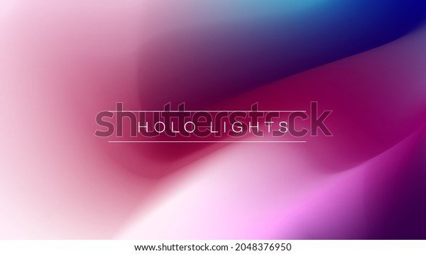 Holo Lights Vector Blue Purple Hologram Stock Vector (Royalty Free ...